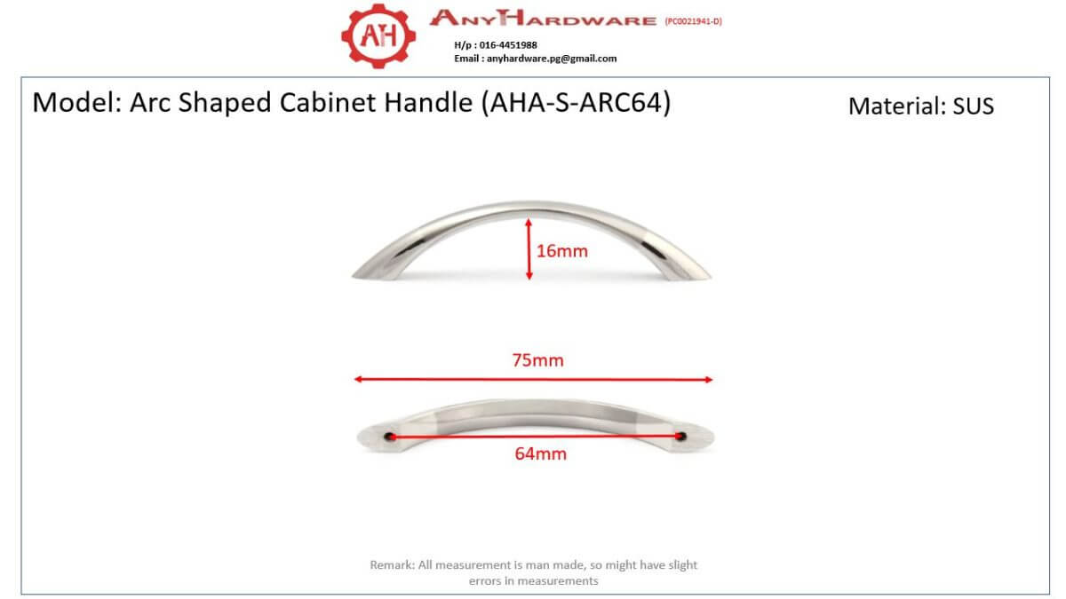 Arc Shaped Cabinet Handle – Any Hardware